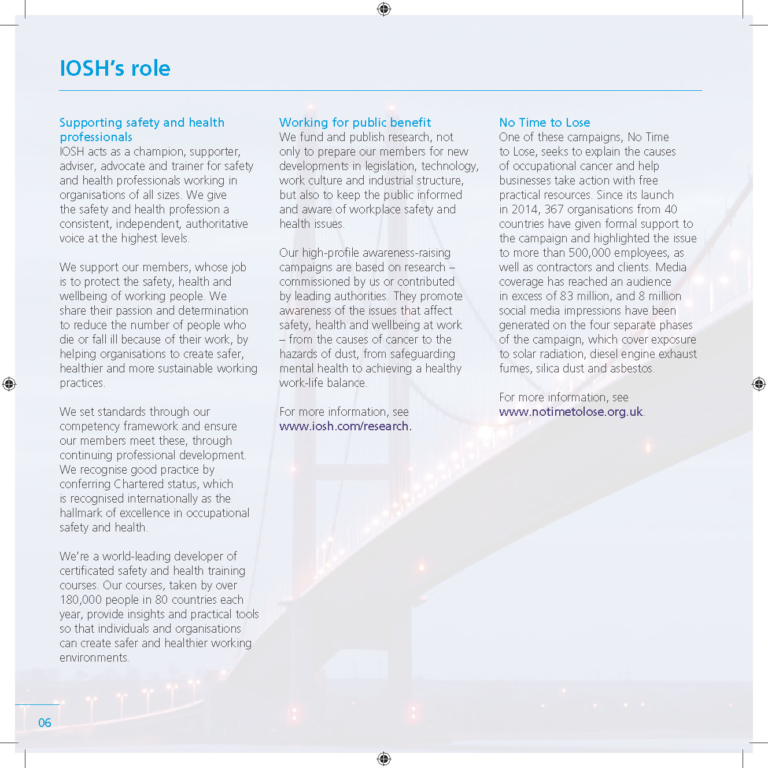 IOSH – ENSHPO